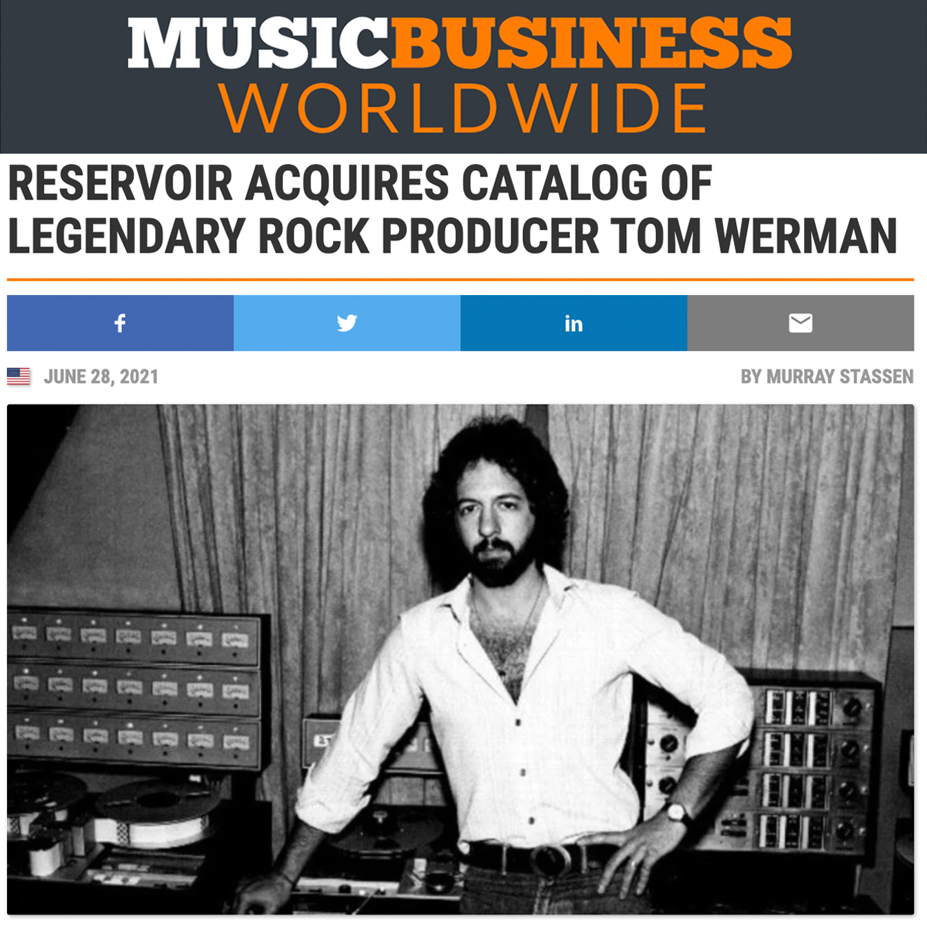 Reservoir Media - RESERVOIR ACQUIRES PRODUCER CATALOG OF LEGENDARY ROCK ... Reservoir Media - RESERVOIR ACQUIRES PRODUCER CATALOG OF LEGENDARY ROCK ...